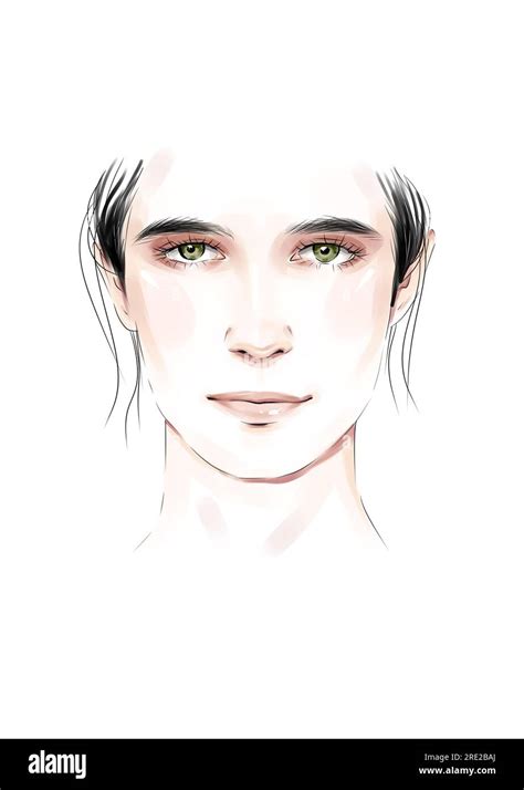 Makeup Chart Style Guide Various Face Look Types Template Infographic