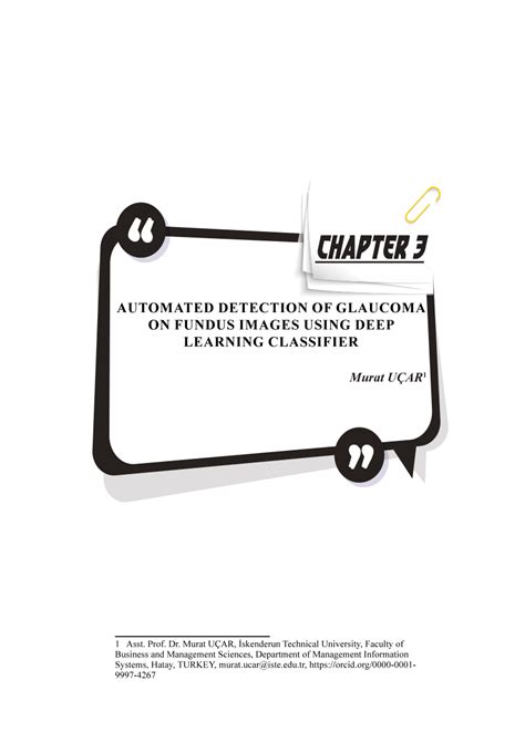 Pdf Automated Detection Of Glaucoma On Fundus Images Using Deep Learning Classifier
