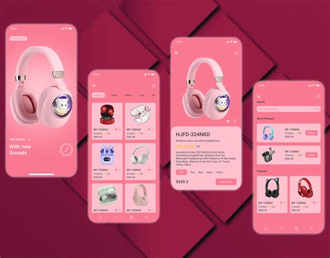 Headphone App UI Design Behance
