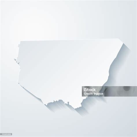 테네시주 로버트슨 카운티 빈 배경에 종이 자르기 효과가 있는 지도 0명에 대한 스톡 벡터 아트 및 기타 이미지 0명 3차원 형태 공란 Istock