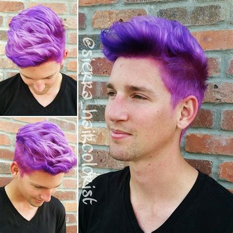 15 Fine Beautiful Purple Hairstyles Men