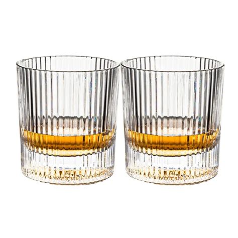 High Quality New Fashion Whisky Glass Luxury Crystal 310ml Vertical