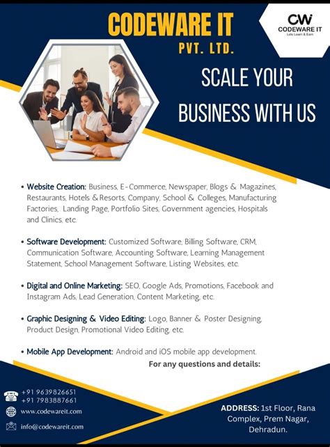 Codeware It On Linkedin Elevate Your Business With Codeware Pvt Ltd We Specialize In Crafting…