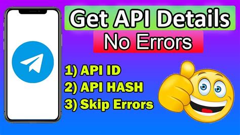 How To Get Api Id And Api Hash Of A Telegram Account No Errors By