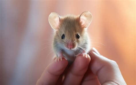 Premium Ai Image Small Mouse And Researcher Generative Ai