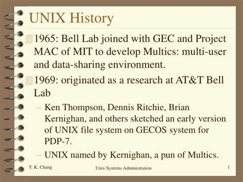 Ppt Unix History Powerpoint Presentation Free Download Id5149579