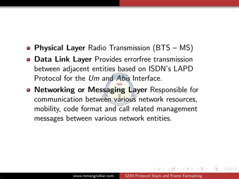 Mobile Communication And Computing GSM Protocol Stack And Frame Formatting Pdf