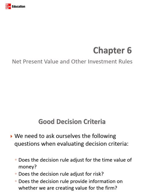 Chap06 Lecture Pdf Internal Rate Of Return Net Present Value