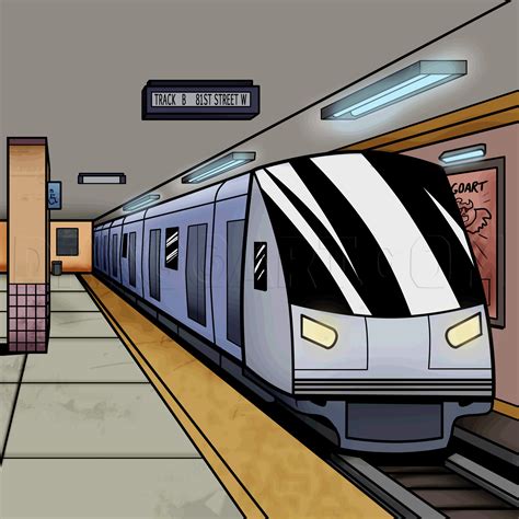 Step By Step How To Draw A Train