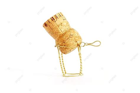 Cork From Champagne Bottle Empty Cork Object Photo Background And