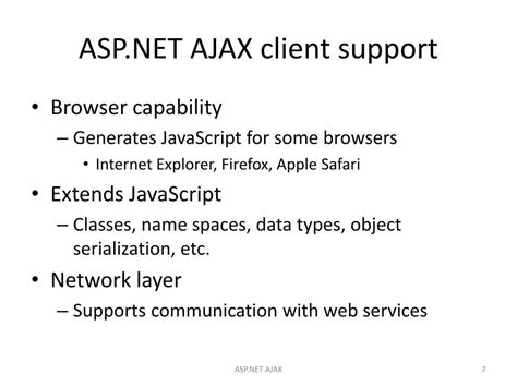 PPT ASP NET AJAX PowerPoint Presentation Free Download ID