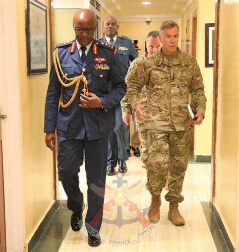 U S General Pays Courtesy Call To The Kdf Chief Of Defence Forces At Ulinzi House Ministry Of