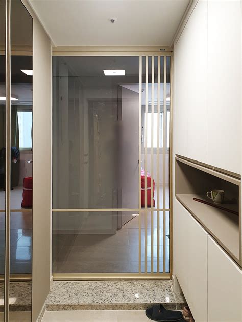 원 슬라이딩 중문 시공사례 우와도어