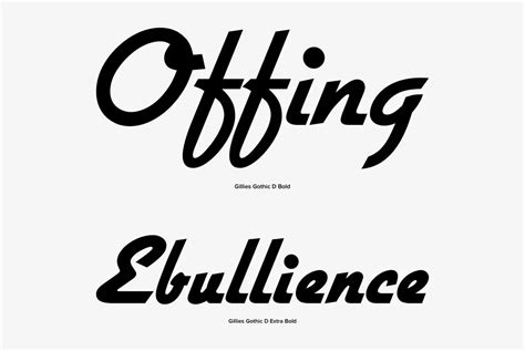 Gillies Gothic Font Fontpath