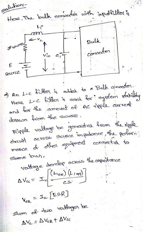Solved 5 9 An L C Input Filter Is Added To A Buck Converter As Course Hero