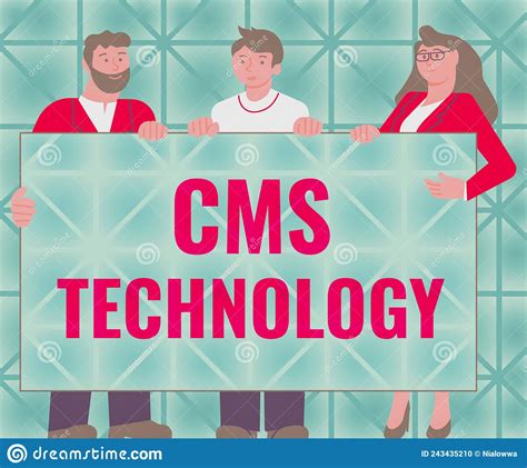Hand Writing Sign Cms Technology Business Concept Programs That Are Used To Create And Manage