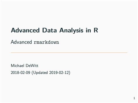 advanced data analysis in r advanced rmarkdown on vimeo