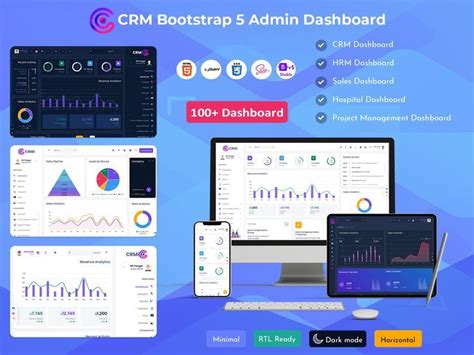 Crm Dashboard Admin Template Project Management Dashboard Hospital