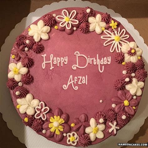 Happy Birthday Afzal Cake Images