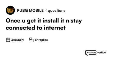 Once U Get It Install It N Stay Connected To Internet Pubg Mobile