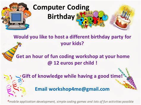 Simplify Coding Coding Birthday Party Andor T Vouchers