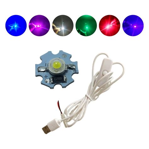 Kit Led Cabo USB Para Projetos CORES Shopee Brasil