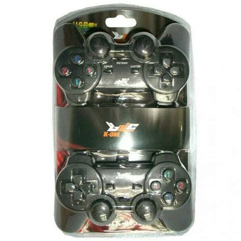 Jual Joystick Stik Pc Gamepad Double Hitam K One For PC Notebook Laptop Gaming Gamepad USB