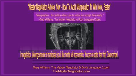Master Negotiation Advice Now How To Avoid Manipulation To Win More