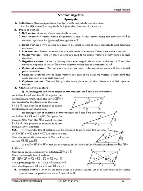 10 Vectors 1 Pdf Euclidean Vector Euclidean Geometry