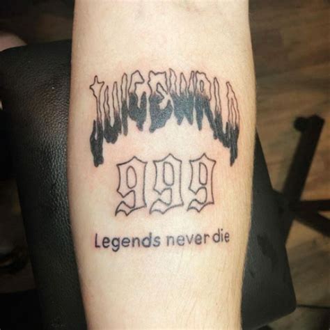 999 Tattoo Juice Wrld Tattoos Ideas Riccda