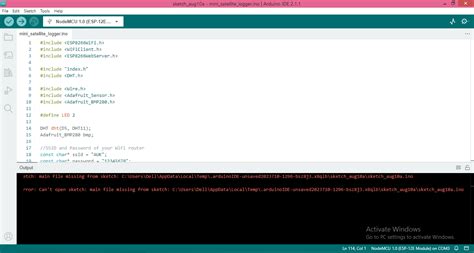 Resolution For Error Programming Arduino Forum