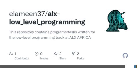 Github Elameen Alx Low Level Programming This Repository Contains Programs Tasks Written