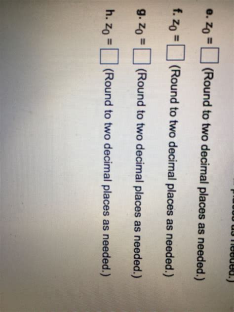 Solved Find A Value Of The Standard Normal Random Variable
