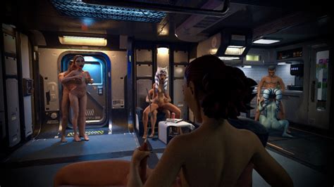 Rule 34 Aayla Secura Ahsoka Tano Barriss Offee Clone Trooper Clone Wars Female Mirialan Orgy