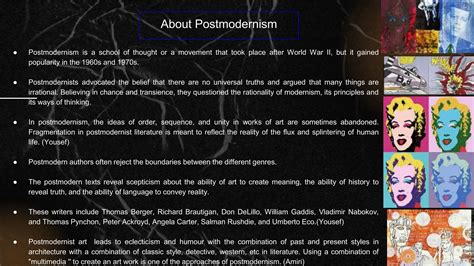 Modernism Vs Postmodernism Pptx