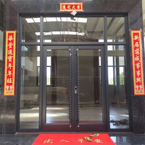 型材门批发 玻璃地弹门 商铺门 机有框玻璃门 肯德基型材地弹门 阿里巴巴