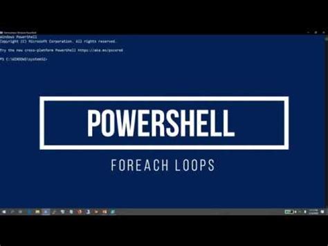 Powershell Basics Foreach Loops YouTube