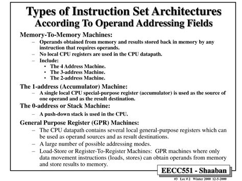 PPT Instruction Set Architecture ISA PowerPoint Presentation Free Download ID