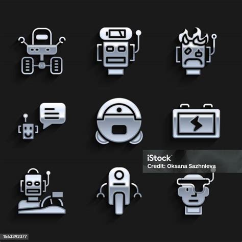 Set Penyedot Debu Robot Kacamata Pintar Baterai Mobil Penggerak Humanoid Bot Terbakar Habis Dan