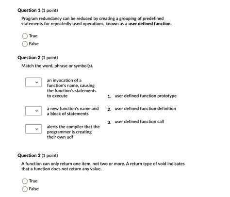 Solved Question 1 1 Point Program Redundancy Can Be Reduced By