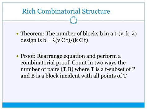 Ppt Combinatorial Designs And Related Discrete Combinatorial
