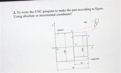 Solved 3 To Write The Cnc Program To Make The Part