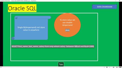 Oracle Sql In Hindi Substitution Variable Accept Promptdefine
