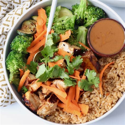Thai Peanut Sauce Rice Bowl At Kathleen Dekker Blog