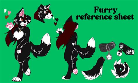 Design Furry Reference Sheet Fursona Furry Character Furrles Nsfw
