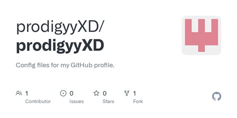 GitHub ProdigyyXD ProdigyyXD Config Files For My GitHub Profile