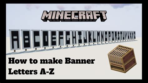 How To Make Banners With Letters In Minecraft At Agnes Smith Blog