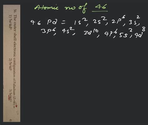 The Outer Electronic Configuration Of Chromium Is Filo