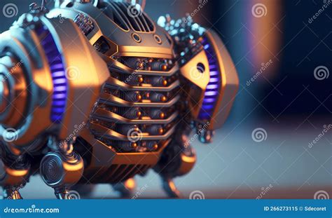 Microscopik View Of A Nanorobot Futuristic Concept Of Nanoid Robotics Nanotechnology Close Up