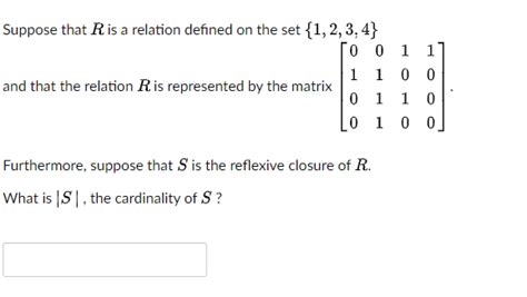 Solved Suppose That R Is A Relation Defined On The Set Chegg